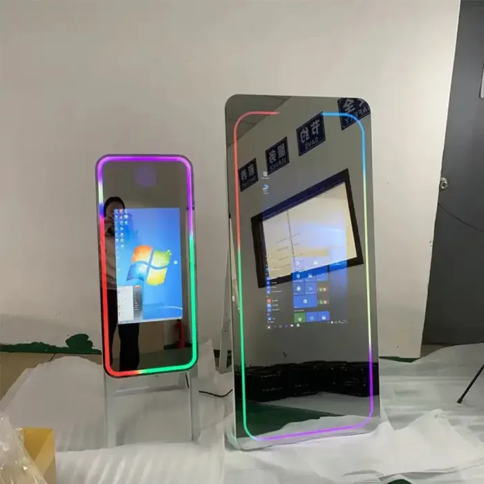Mirror Photo Booth 65 Inch Touch Screen Selfie Portable Photobooth For ...